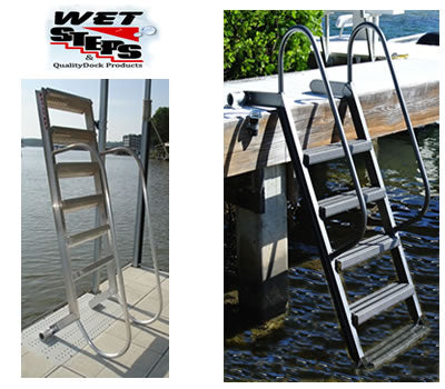 Wet Steps Aluminum Dock Ladders